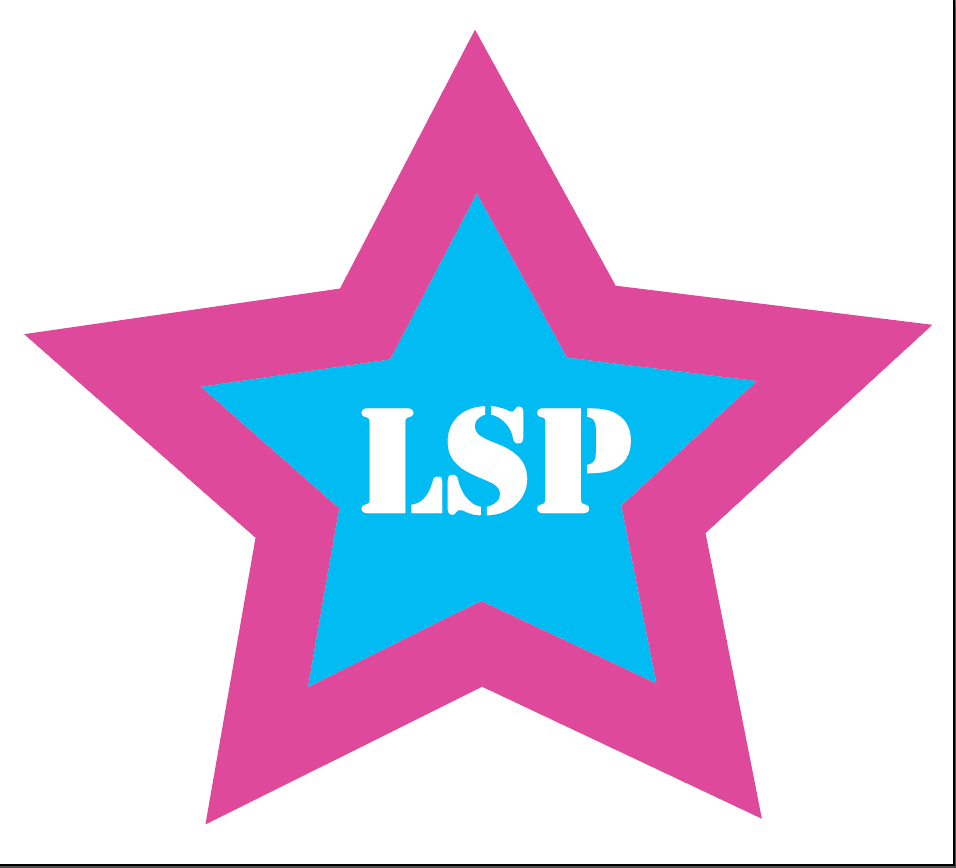LSP sticker stjerne i ulike farger 2 stk – LEOS